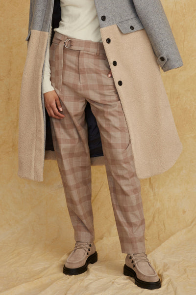 Desert Plaid Barrel Pant | Sample Sale | MARISSA WEBB | MARISSA WEBB